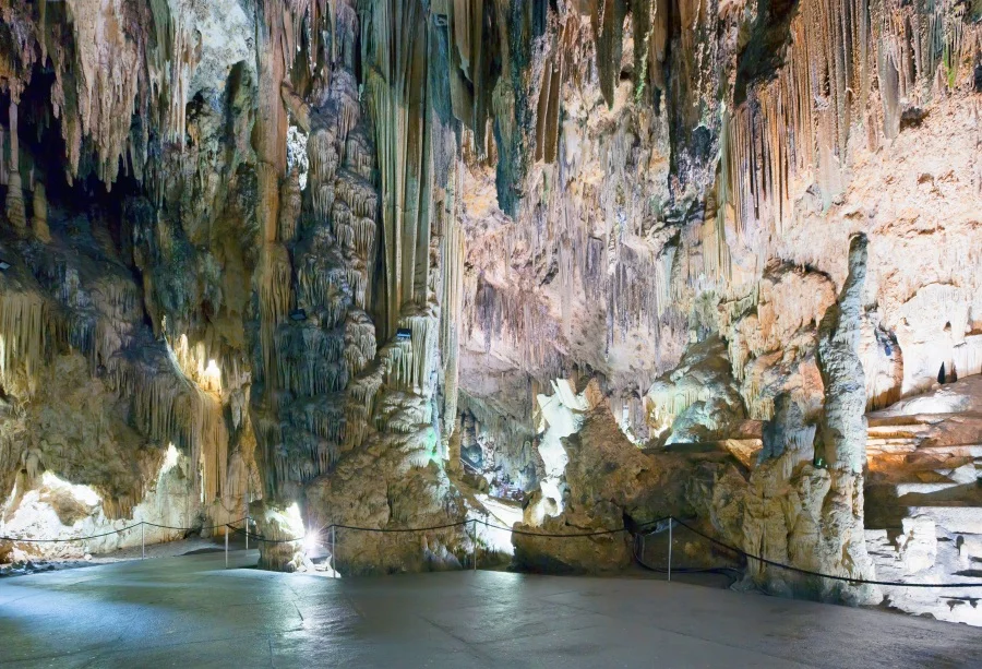Laeacco Underground Stalactite Cavern Landscape Photography Backdrops ...