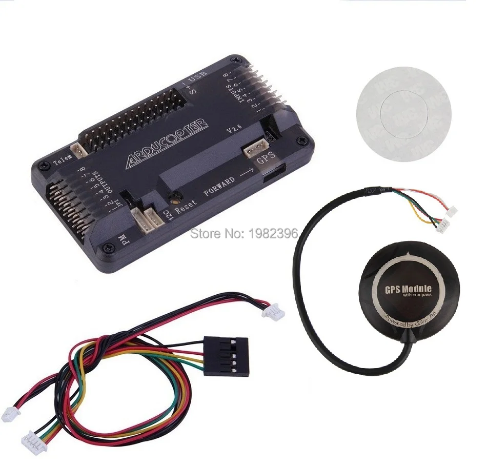 Ardupilot mega apm 2.6 controlador de vôo + NEO 7M 7m gps w/bússola ...