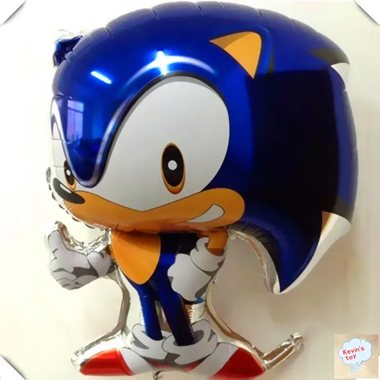 5pcs/lot 3D Sonic foil balloons,girls anime classic toys,happy birthday ...