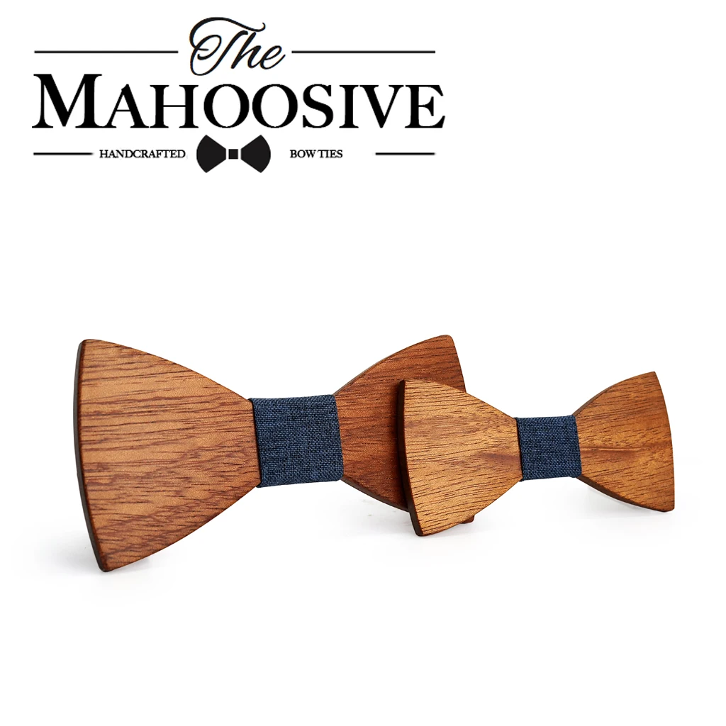 Cravate,Mahoosive - Nœud papillon en bois, pour hommes, enfants- S54 ...
