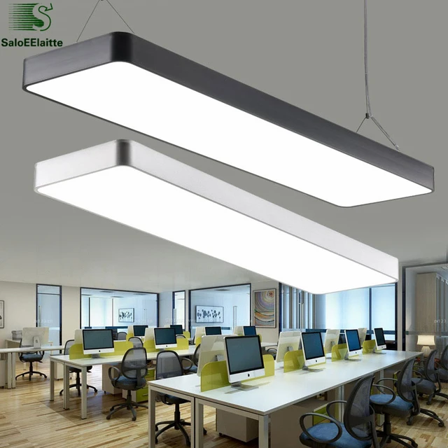 Minimalismo de oficina moderno Led luz colgante comedor Led lámpara ...