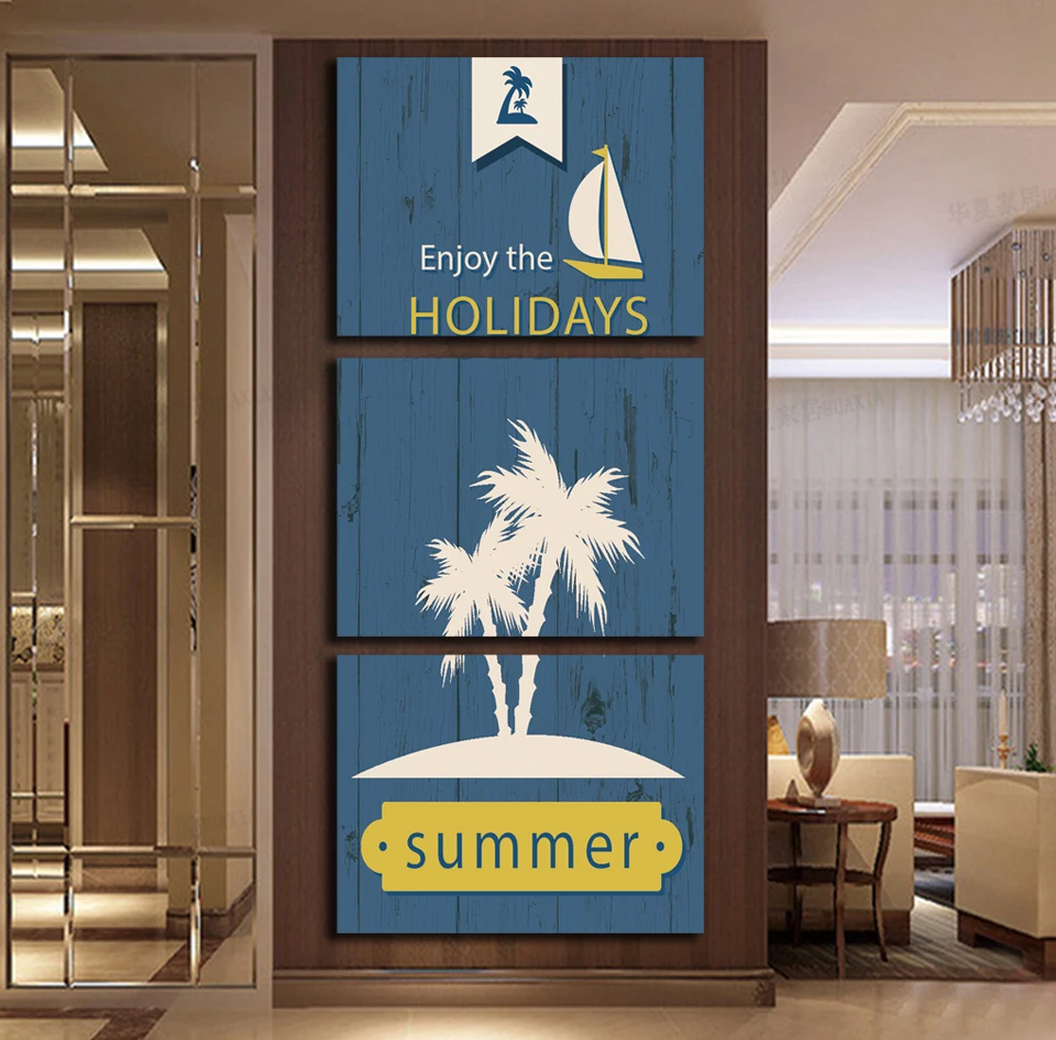 Modern Canvas Printing Letter Poster Home Decoration Canvas Picture On ...