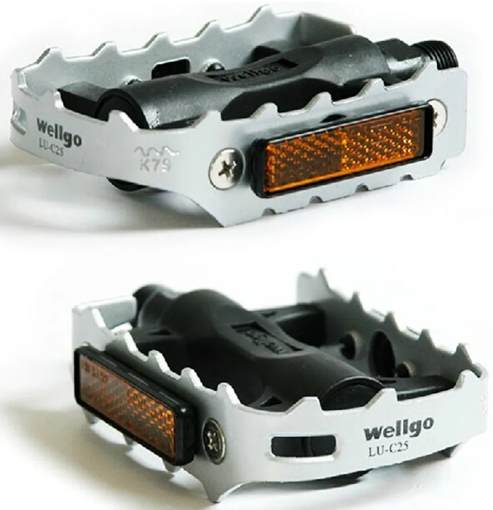 New Wellgo MG 1 Magnesium Downhill Platform Pedals MTB/DH/BMX Flat Cage ...