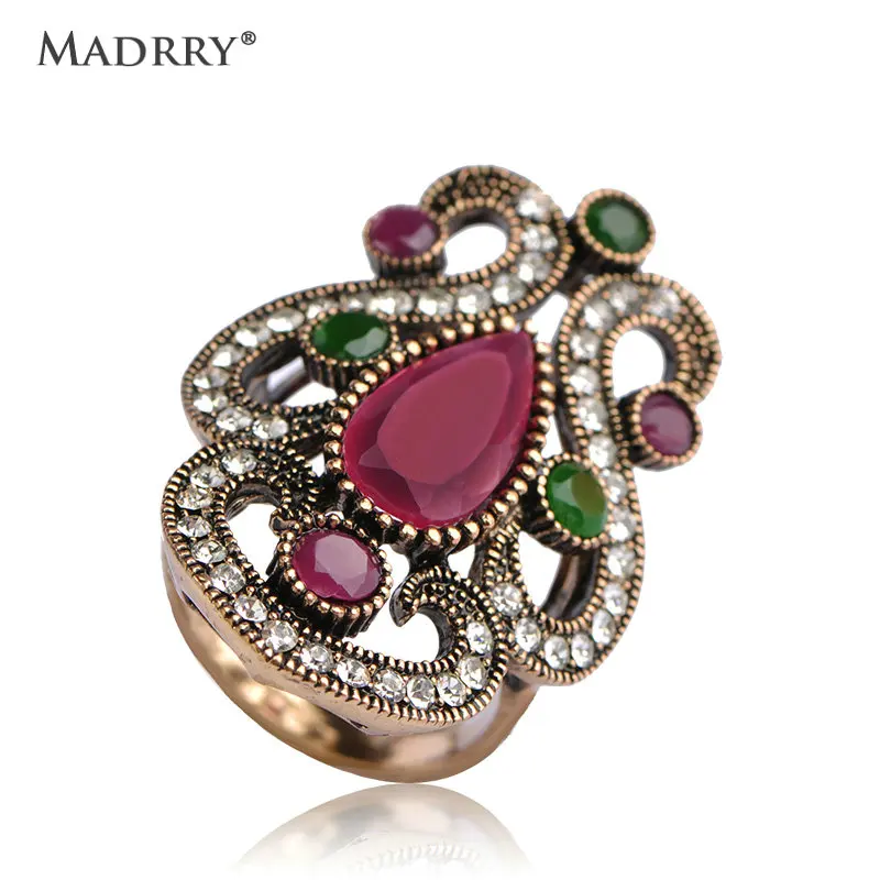 Beauitiful Sculpture Flowers Turkish Finger Rings Royal Design Antique ...