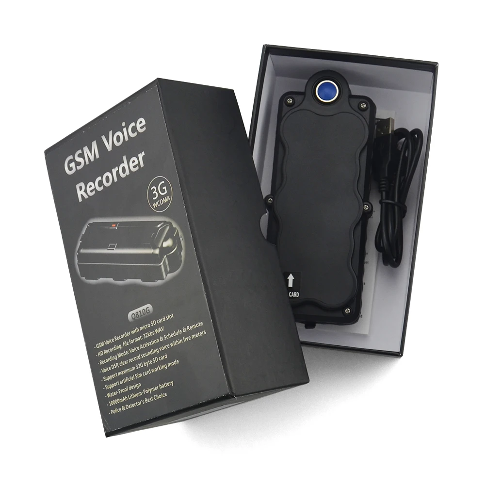 Magnet Drop trigger Alarm 3G Voice Recorder Voice Activation 10000mAh ...