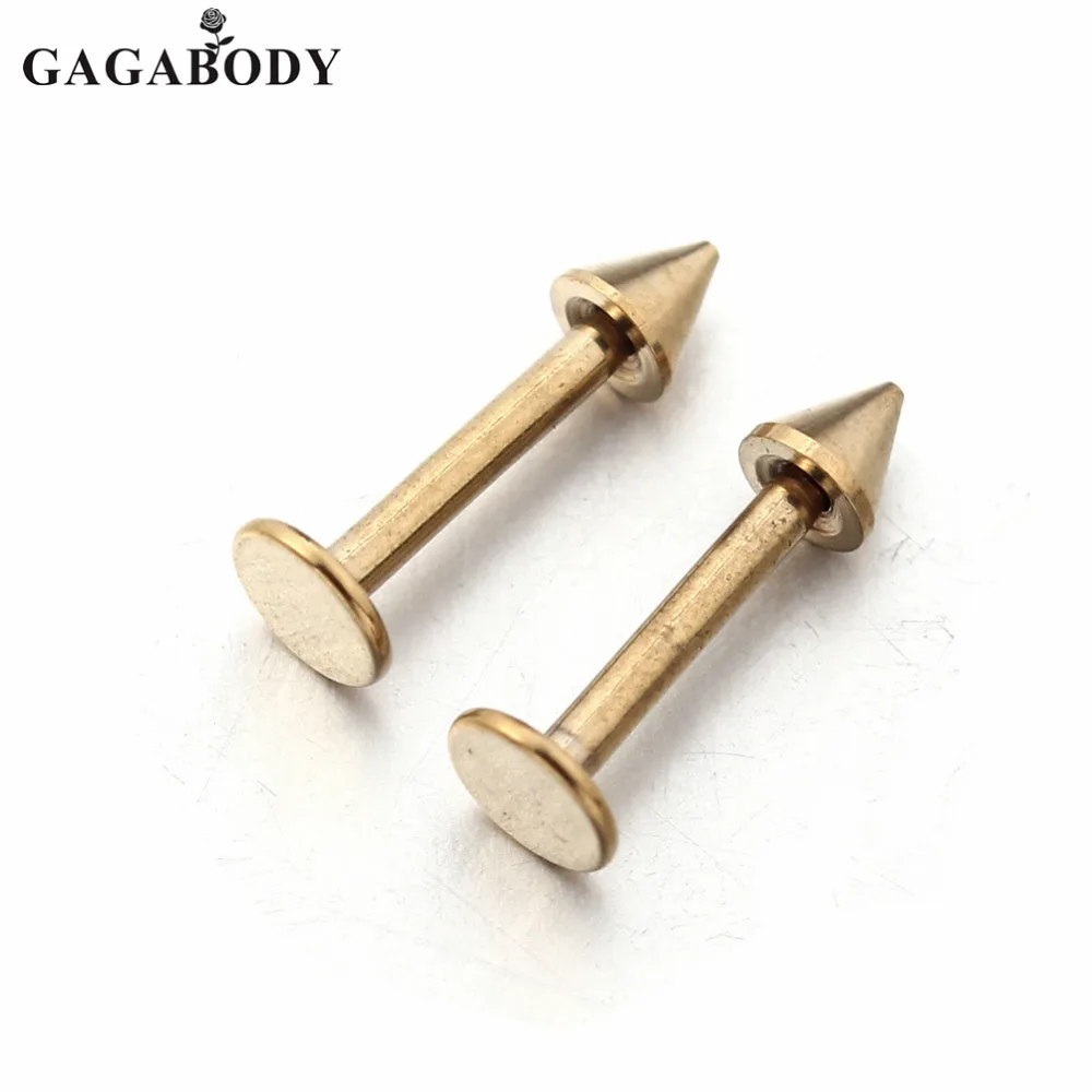 16G-Gold-Color-Stainless-Steel-Lip-Piercing-Jewelry-Tongue-Bar-Stud ...