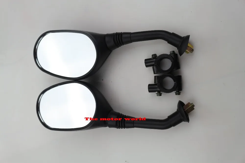 1 Pair Motorcycle Atv Mirror Moto Bike Rearview Mirror Rear View