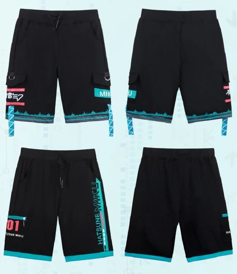 Anime VOCALOID Hatsune Miku Pants Men Women Seabeach Shorts casual ...
