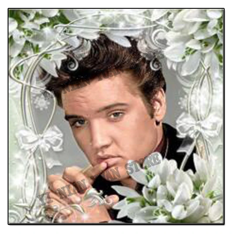 Diy 5D Diamond Painting Elvis Cross Stitch kits Diamond Embroidery Full ...