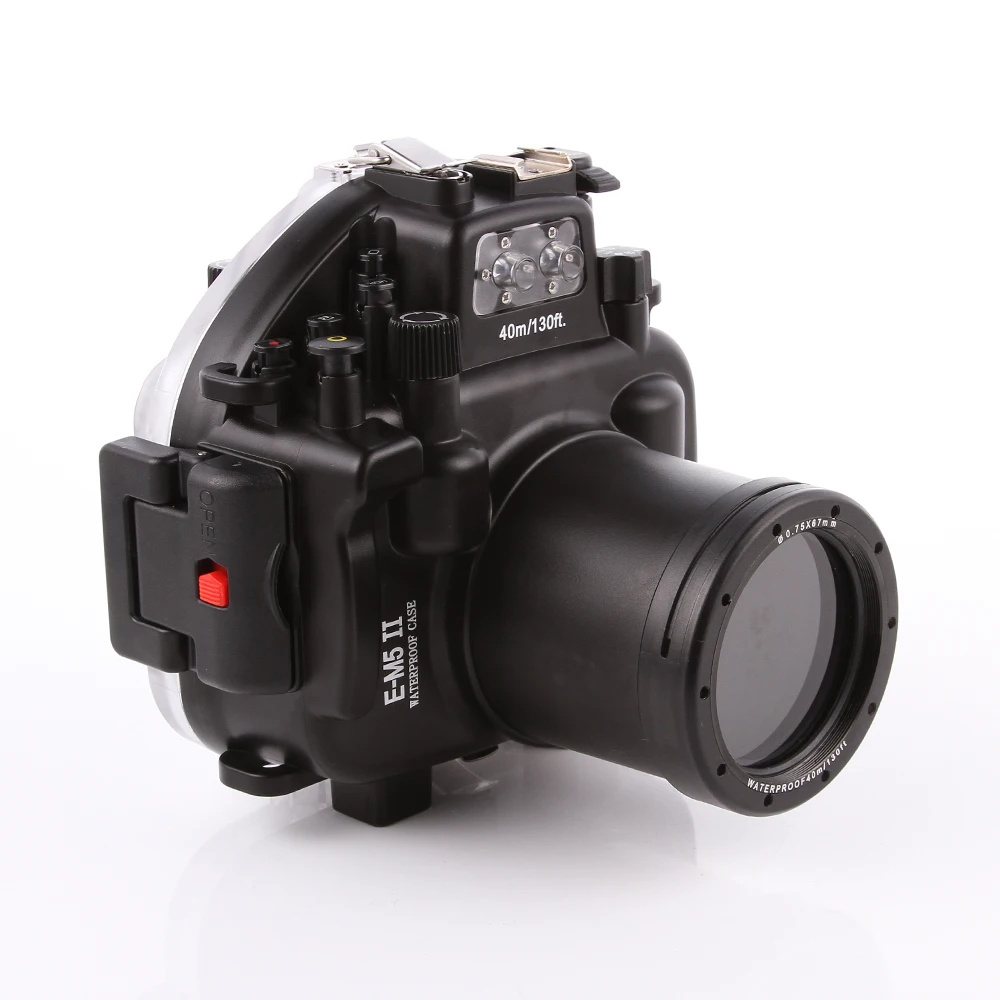 40m 130ft Waterproof Underwater Diving Camera Housing Case For Olympus ...