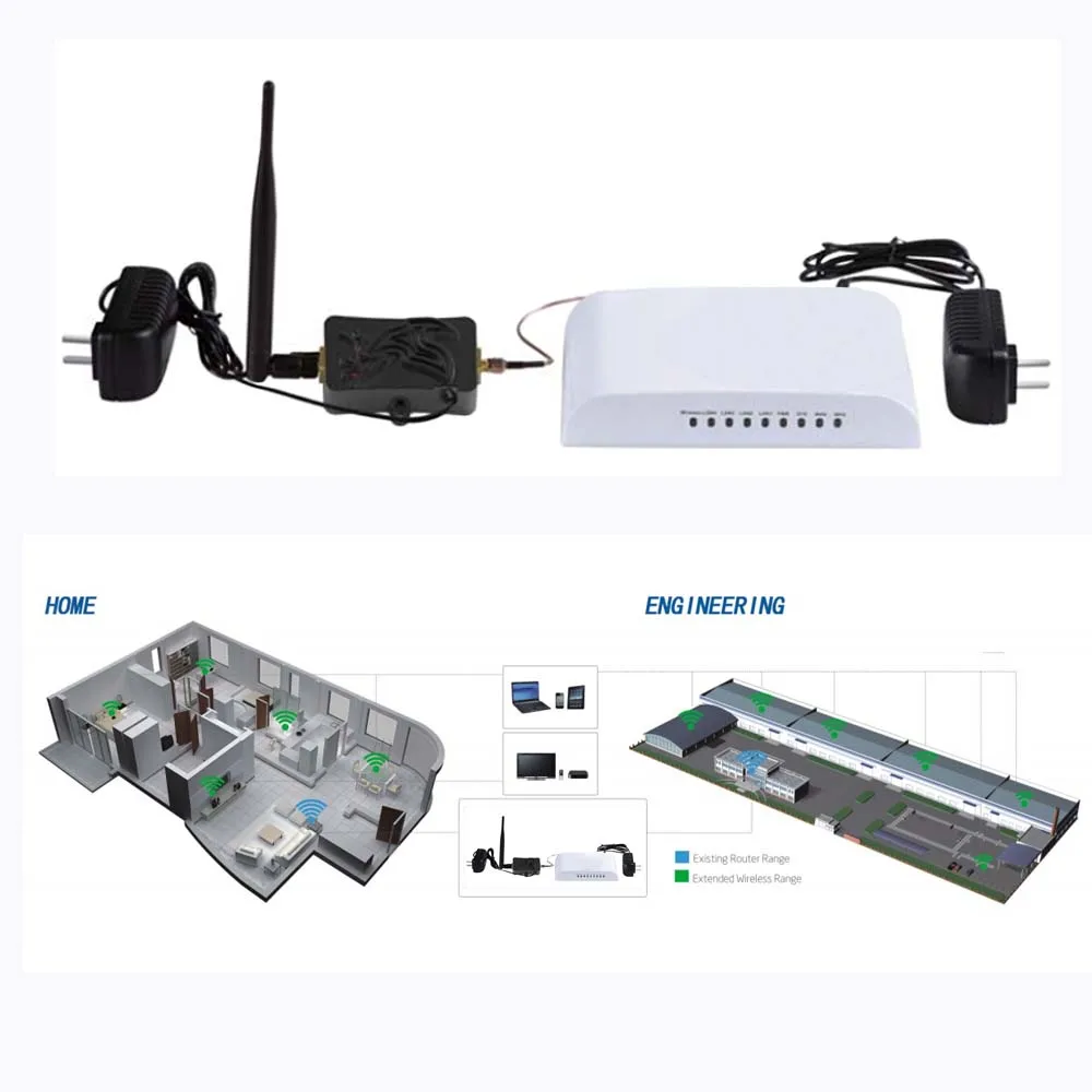 Купить 4 вт 4000 мвт 802.11b/g/n wifi беспроводной wlan усилитель ...