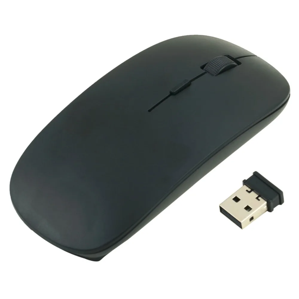 2.4G Wireless Mouse Ultra-Thin 1200DPI Optical Mouse Mice with USB ...
