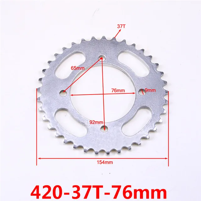 TDPRO 37T/41T/46T/56T Motorcycle Chain Sprockets Rear Back Sprocket Cog ...