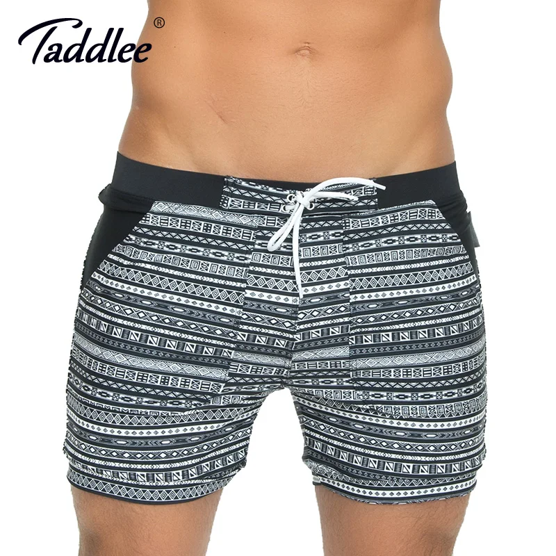 Buy Taddlee Brand Long Basic Swimwear Men Swim Boxer
