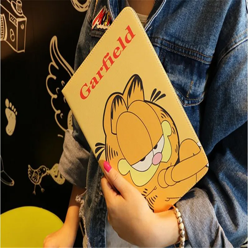 Cute-cartoon-SpongeBob-Garfield-Mario-leather-case-for-ipad-new-2017 ...