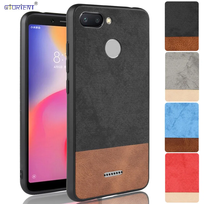 Xiaomi Redmi 6 Case Xiomi Remdi 6 Cover PU Leather Stitching Thin Slim ...