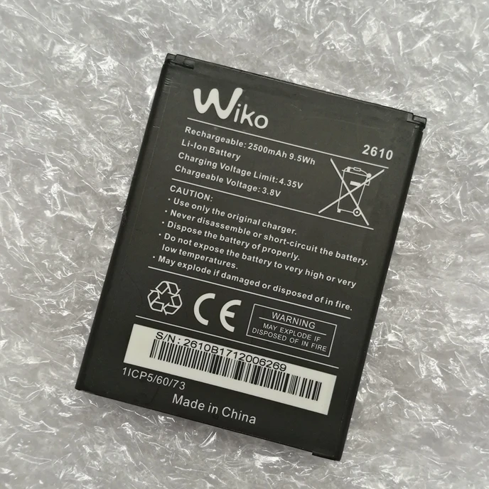 2500mah 3.8v Wiko 2610 Battery For Wiko Tommy 3 Mobile Phone Batterie ...