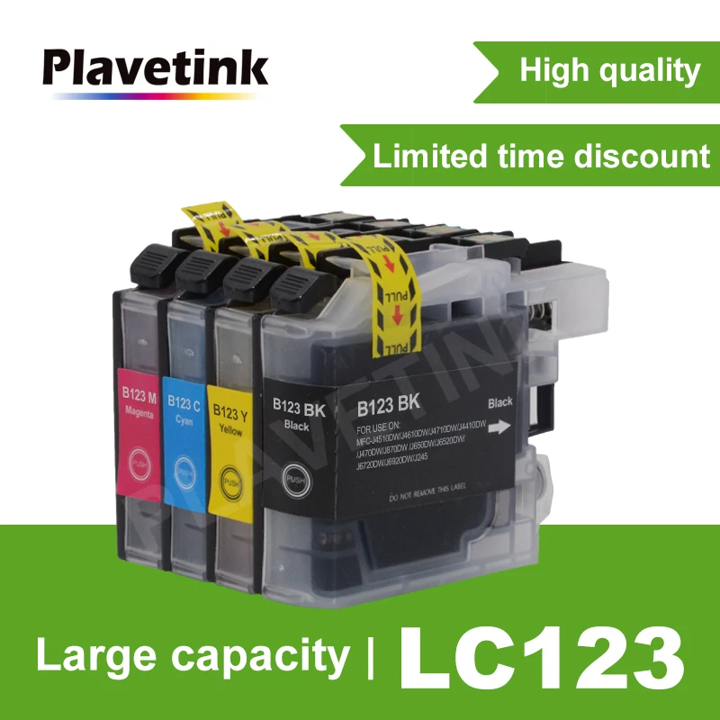 4Color-LC121-For-Brother-LC-123-LC123-Full-Ink-Cartridge-For-Brother ...