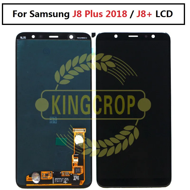 Montaje de digitalizador de pantalla táctil LCD para Samsung Galaxy j8 ...