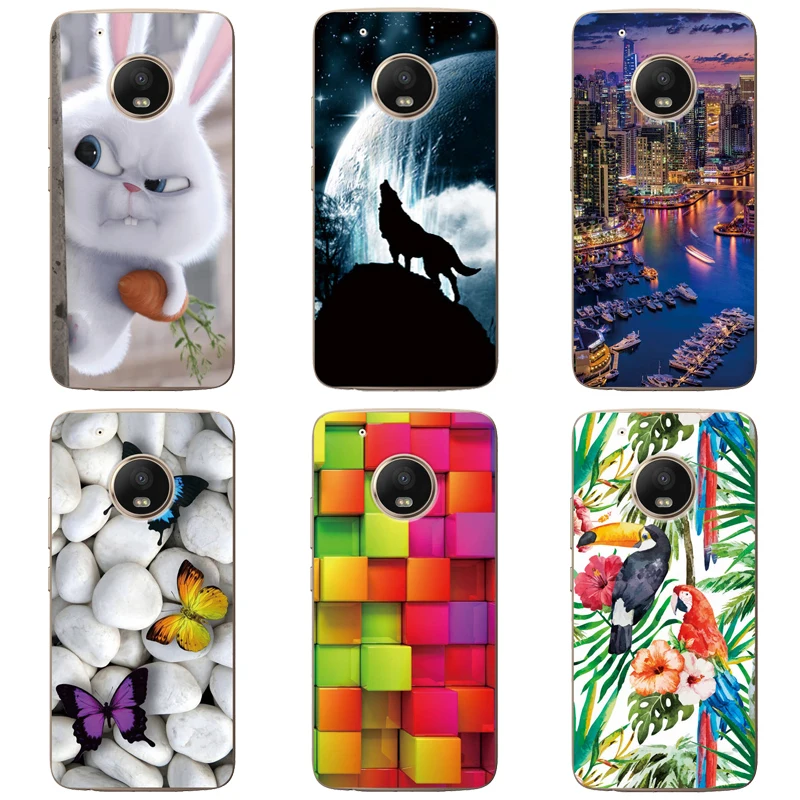 Cute Cartoon Animal Patterned Case For Motorola Moto G5 Silicone Soft ...