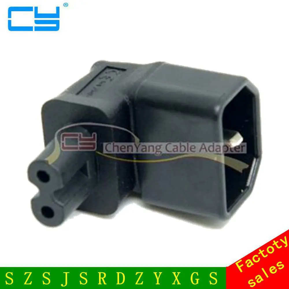 Cy 90 Degree Right Angled Iec 320 C14 Socket To Iec C7 Plug Ac Power ...