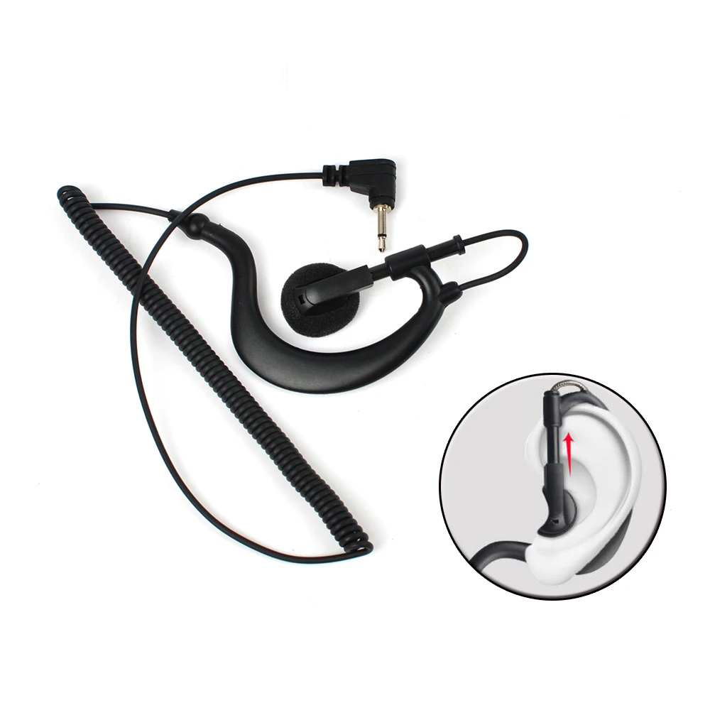 3 unids hys sólo escuchar auricular 2.5mm auricular Interphone 1pin ...