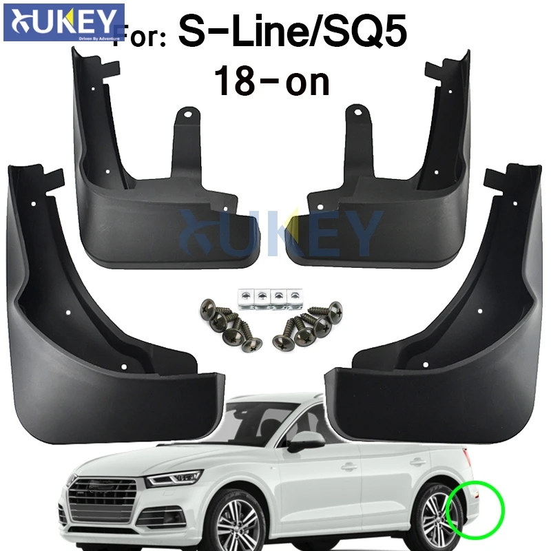 OE Styled Molded Car Mud Flaps For Audi Q5 FY S-Line SQ5 2018 2019 ...