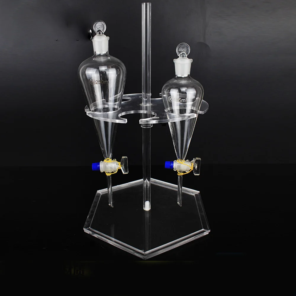 1PCS Organic Glass Seperating Funnel Stand 125ml 250ml PMMA Support 