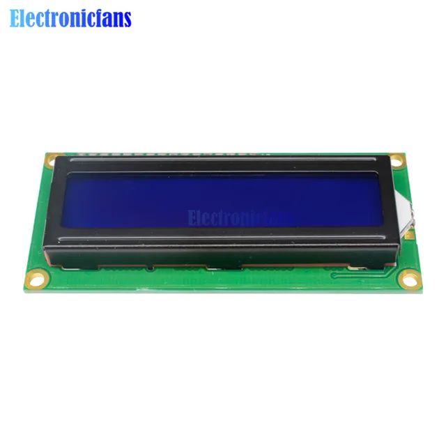 1602 16 X 2 16x2 Character Digital LCD Module Board Blue Backlight ...