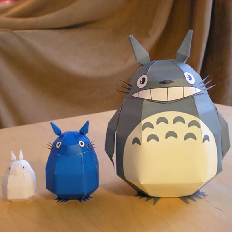 Anime Movie Cartoon Totoro Comic DIY Paper Model Action Figures ...