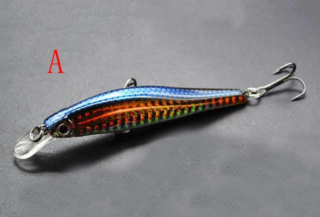 OUTKIT Laser Minnow Fishing Lure Sinking Artificial Hard Bait 3D Eyes 9.8cm 12g Fishing Wobblers ...