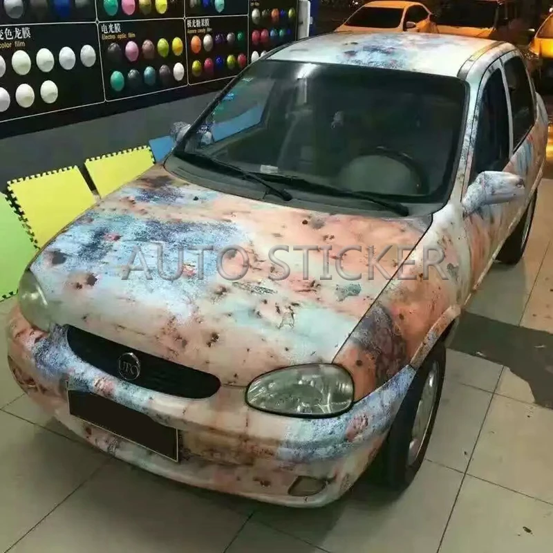 5-10-15-20-25-30m-1-52m-Rust-Camouflage-Vinyl-Adhesive-PVC-Vinyl-Film ...