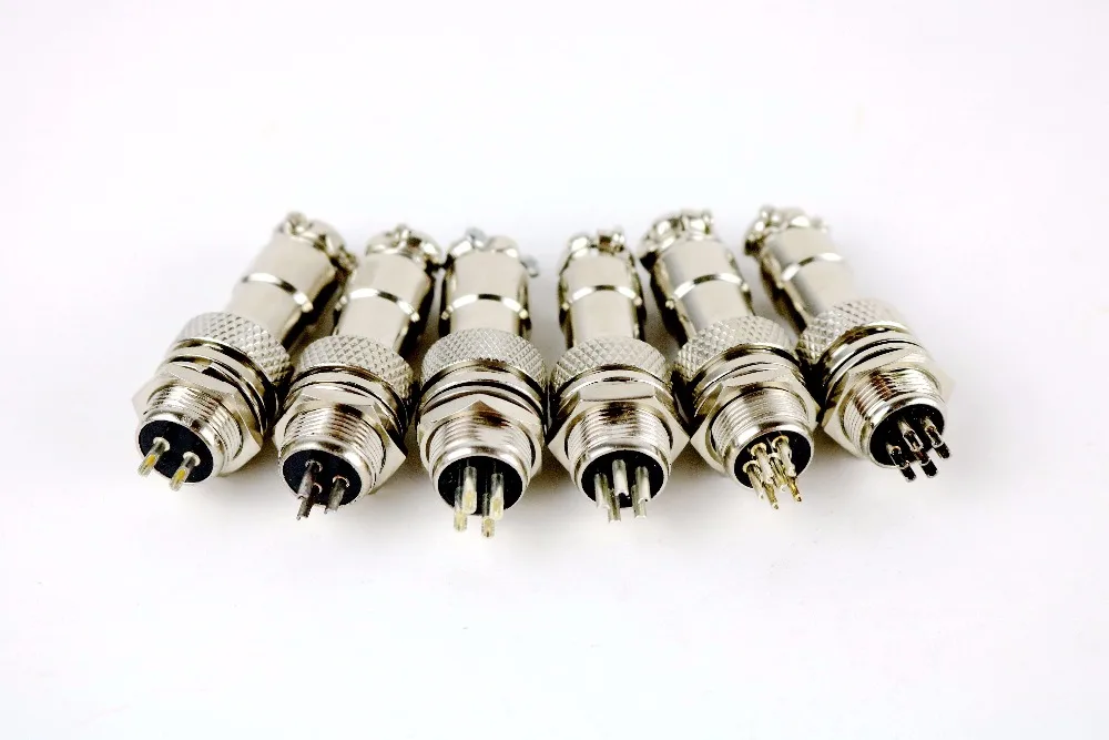 GX12 2 3 4 5 6 7 Pin Male & Female 12mm Wire Panel Connector Aviation ...