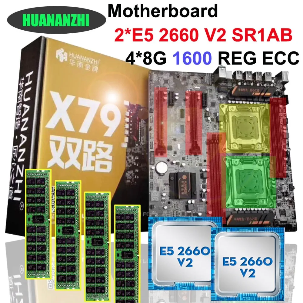 Aliexpress.com : Buy Brand HUANAN ZHI X79 dual CPU motherboard CPU RAM ...