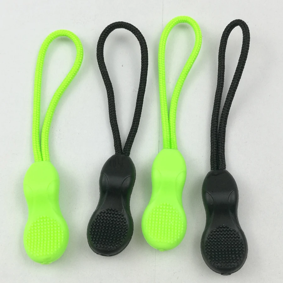 30pcs/Bag Zipper Pulls Cord Rope Ends Lock Zip Clip Buckle For Backpack ...