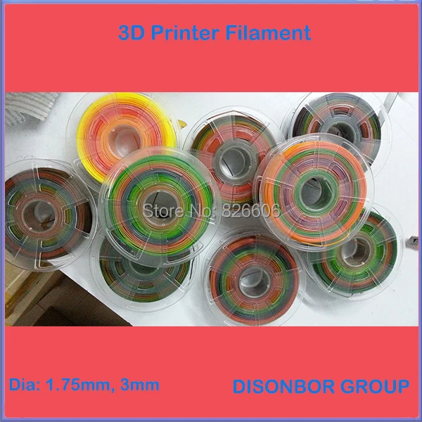 Multi-color 3d Printer Filament Abs Pla 1.75mm 3mm, Multi-color Pla ...