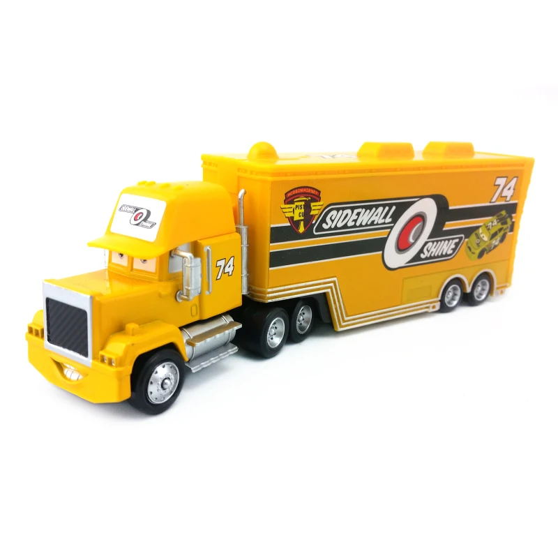 Disney Pixar Cars Mack Uncle No.74 Sidewall Shine Racer's Truck 1:55 ...