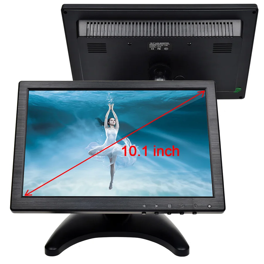 10" IPS Screen Color Monitor Ultrathin HD 1280*800 Display BNC AV HDMI ...