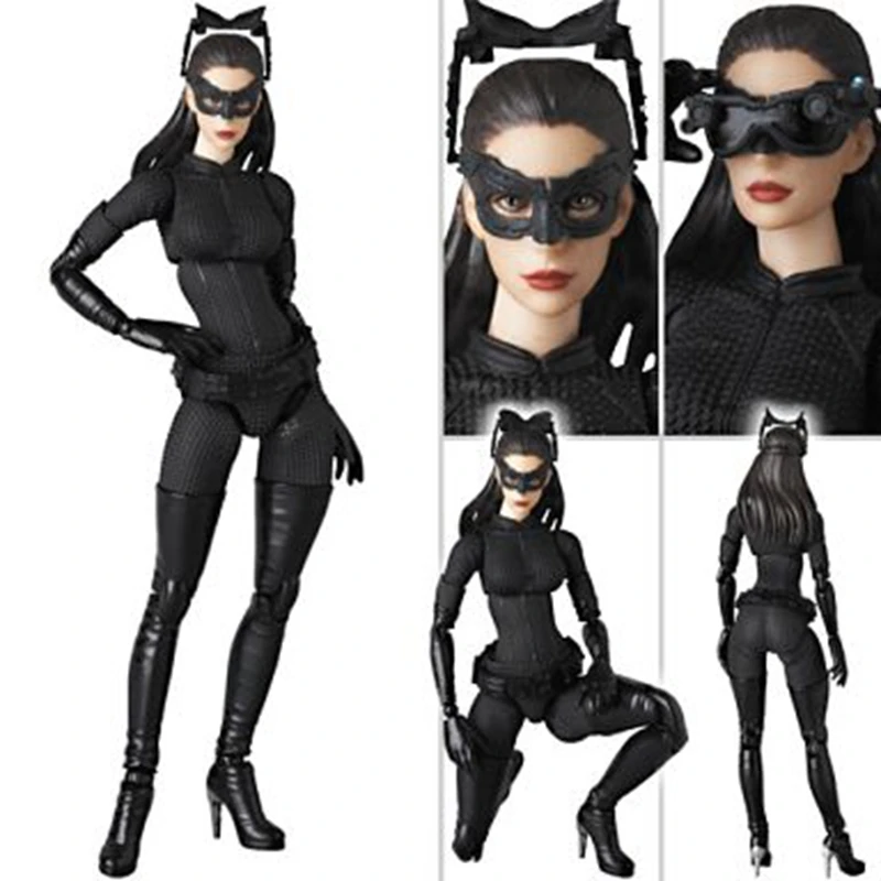 Movie The Dark Knight MAFEX No 009 Catwoman Selina Kyle No 049 Batman ...