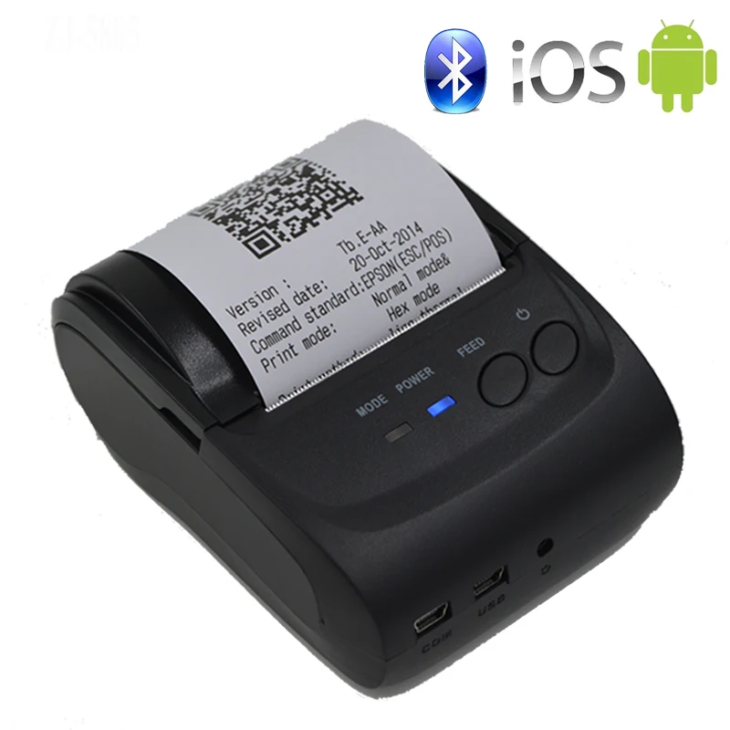 Mini imprimante Portable thermique sans fil, Bluetooth, 58mm, compatible Android et IOS | AliExpress