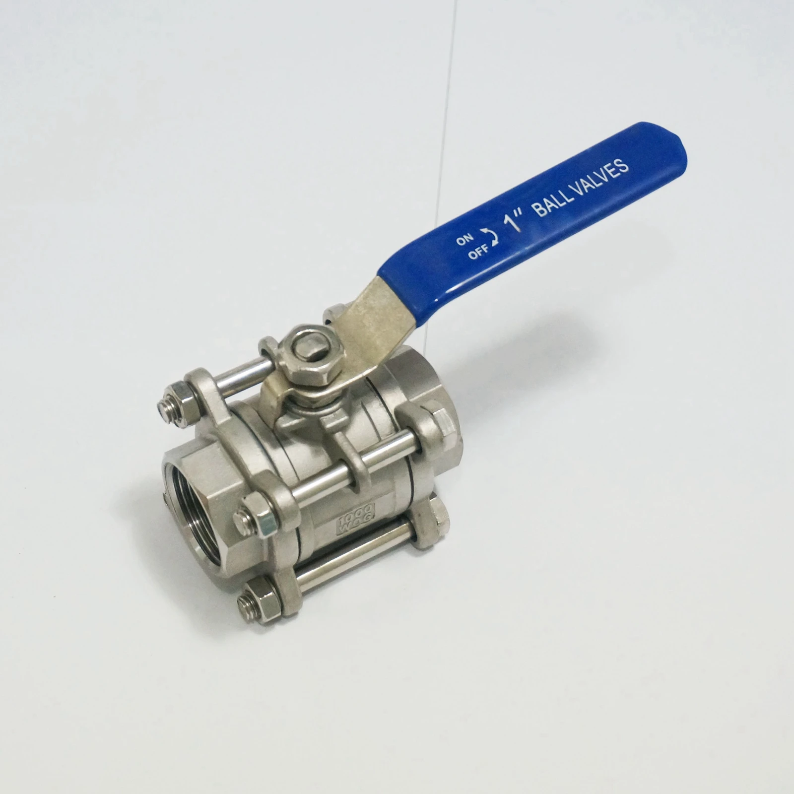 DN25 1" BSP Female Thread 304 Stainless Steel 3 Piece Type Ball Valve ...
