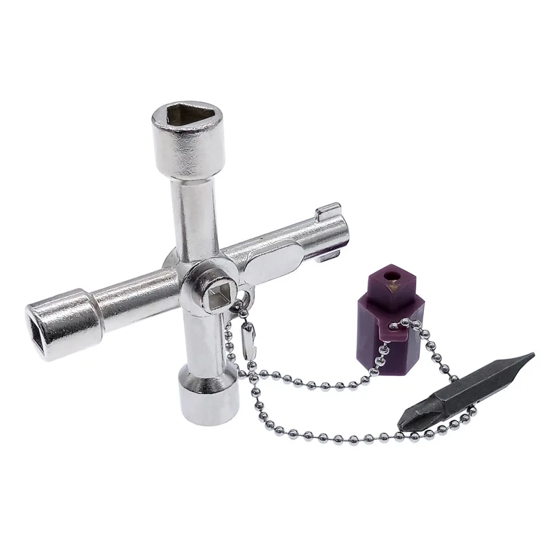 Llave cruzada multifunción Universal 5 en 1, llave triangular para ...