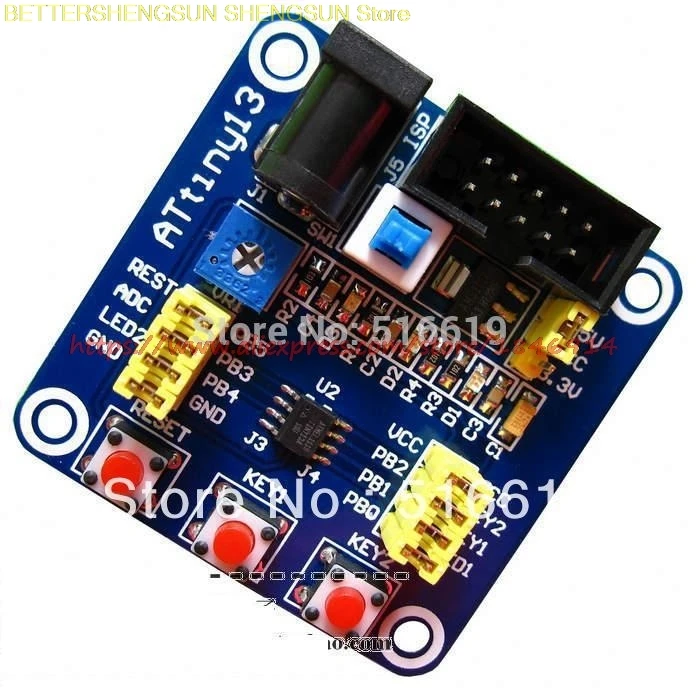 Attiny13 Board Tiny13 Learning Board Avr Board And Minimum System Reference Routines - Abs ...