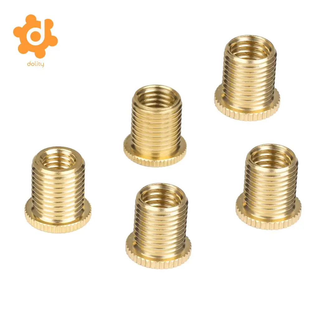5x Aluminum Alloy Gear Shift Knob Thread Adapter Nuts Insert Set M10x1.25 - Gear Shift Knob ...