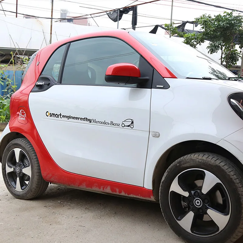 Smart Fortwo 453 451 450 car sticker logo letter car pull flower ...
