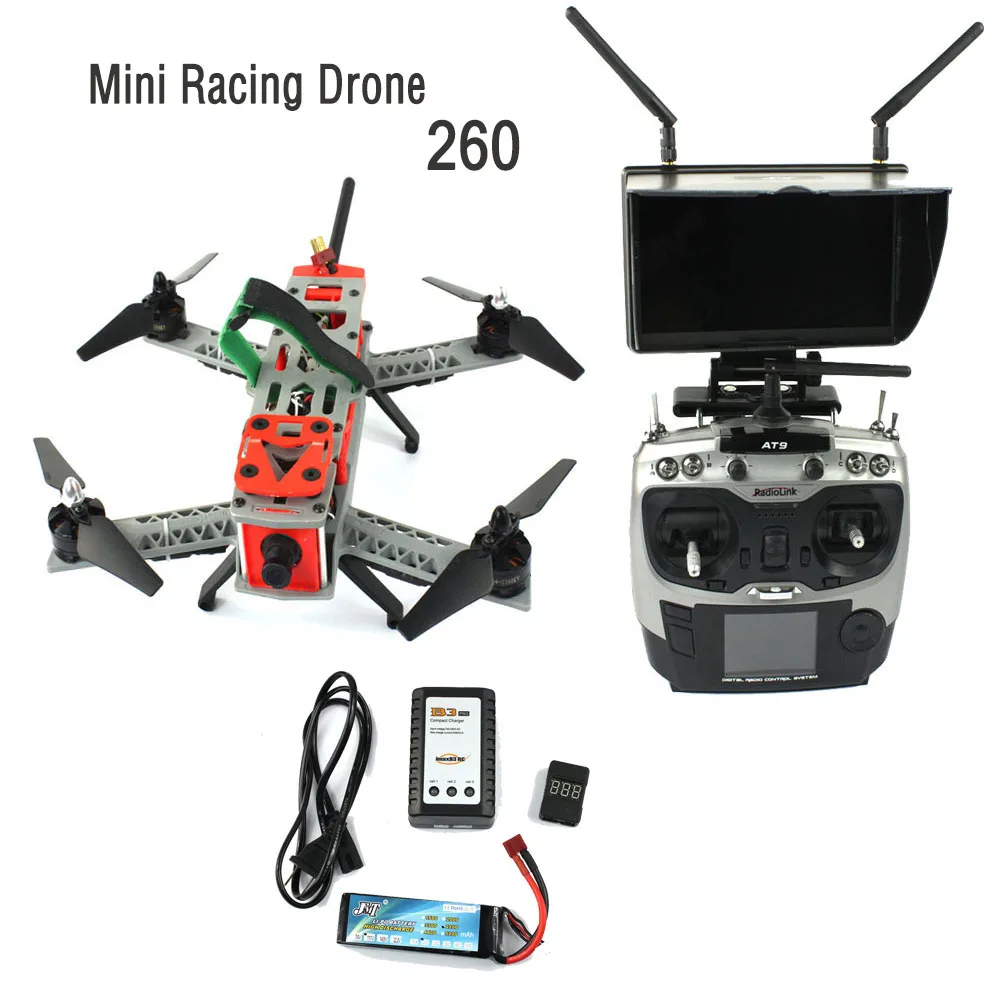 F16051 I Mini 260 SP Racing F3 DIY Quacopter Kit Full RTF FPV RC Drone ...
