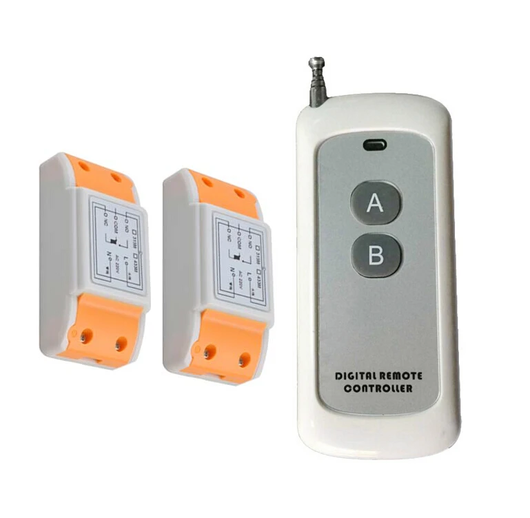 220 v 1 ch wireless remote control switch 2 piece receiver +1 piece ...