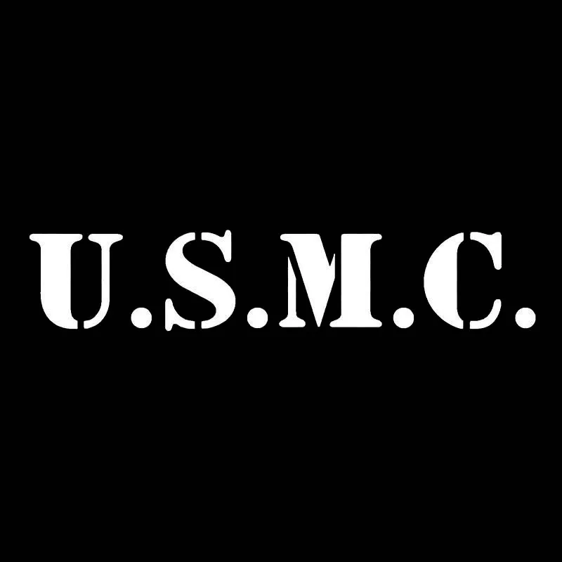 Usmc Letters Black