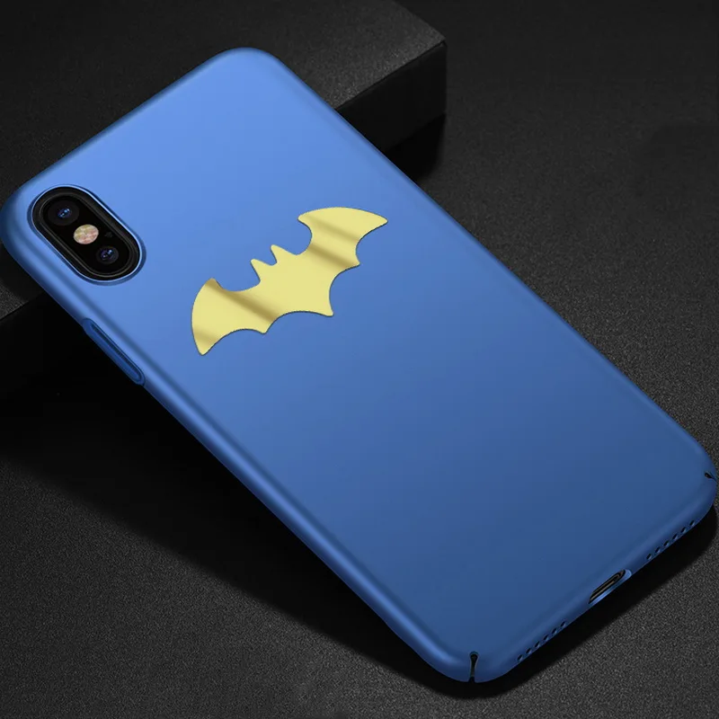 Luxury Batman Hard PC Plastic Phone Cases For iPhone X 10 8 Plus Slim ...