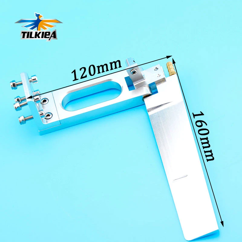 120x160mm Aluminum Rudder Water Pickup For 23 26cc Gas Engine RC Boat ...